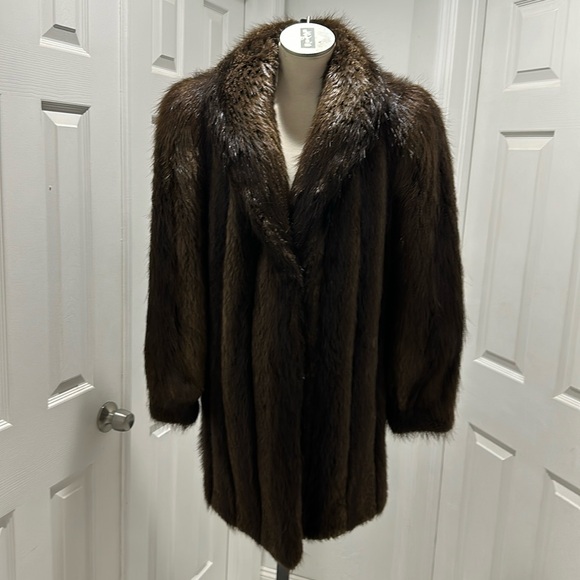 Jackets & Coats | Vintage Beaver Fur 34 Length Coat | Poshmark